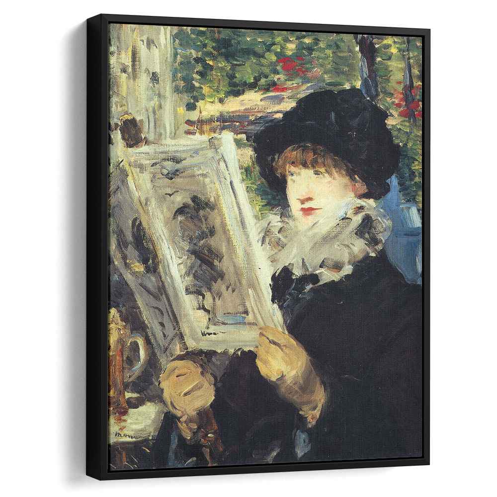 Woman Reading (1879) by Edouard Manet - Canvas Artwork — Kanvah