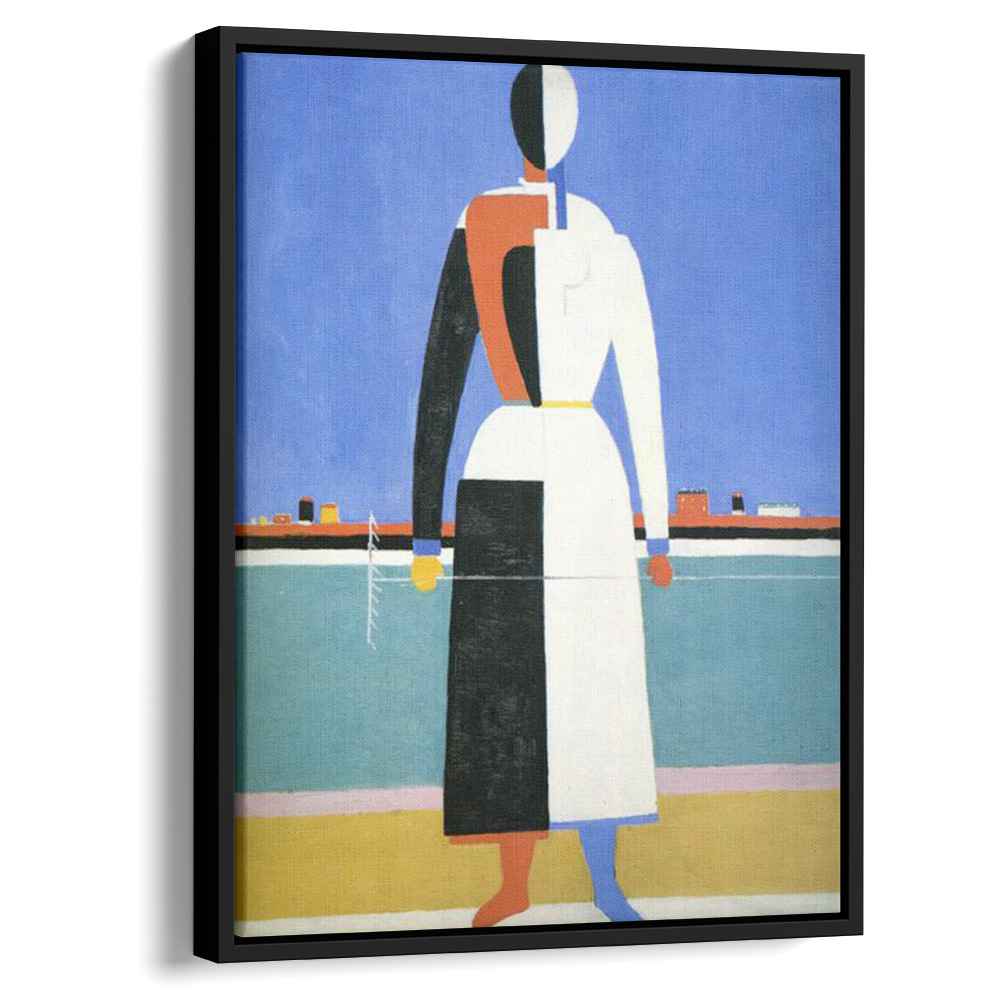 Woman with Rake (1932) by Kazimir Malevich - Canvas Artwork — Kanvah