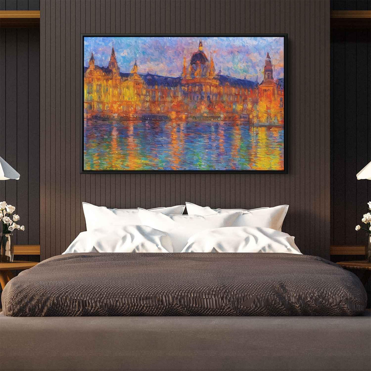 Impressionism Vienna Print - Canvas Art Print by Kanvah