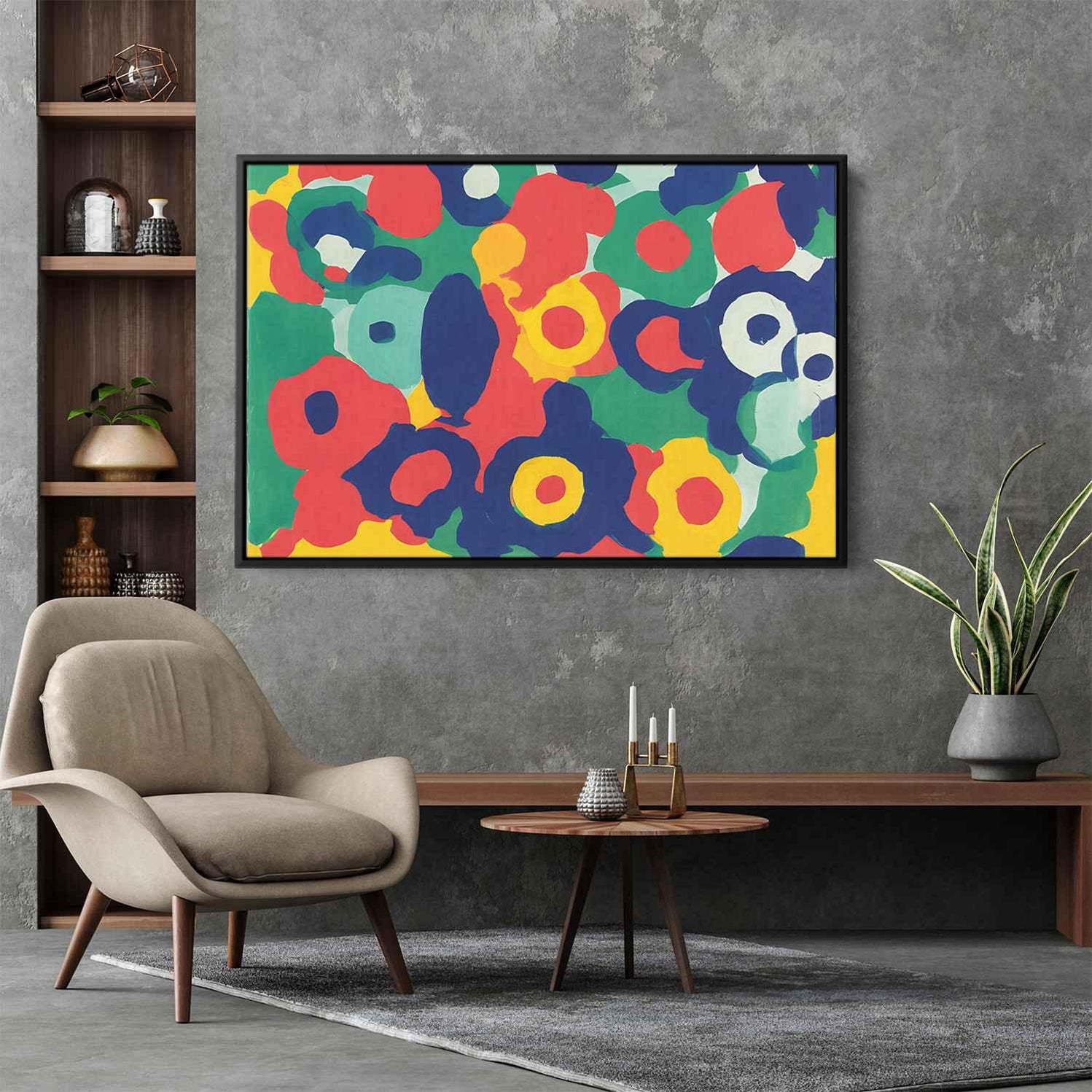 HM Shapes Print - Canvas Art by Kanvah