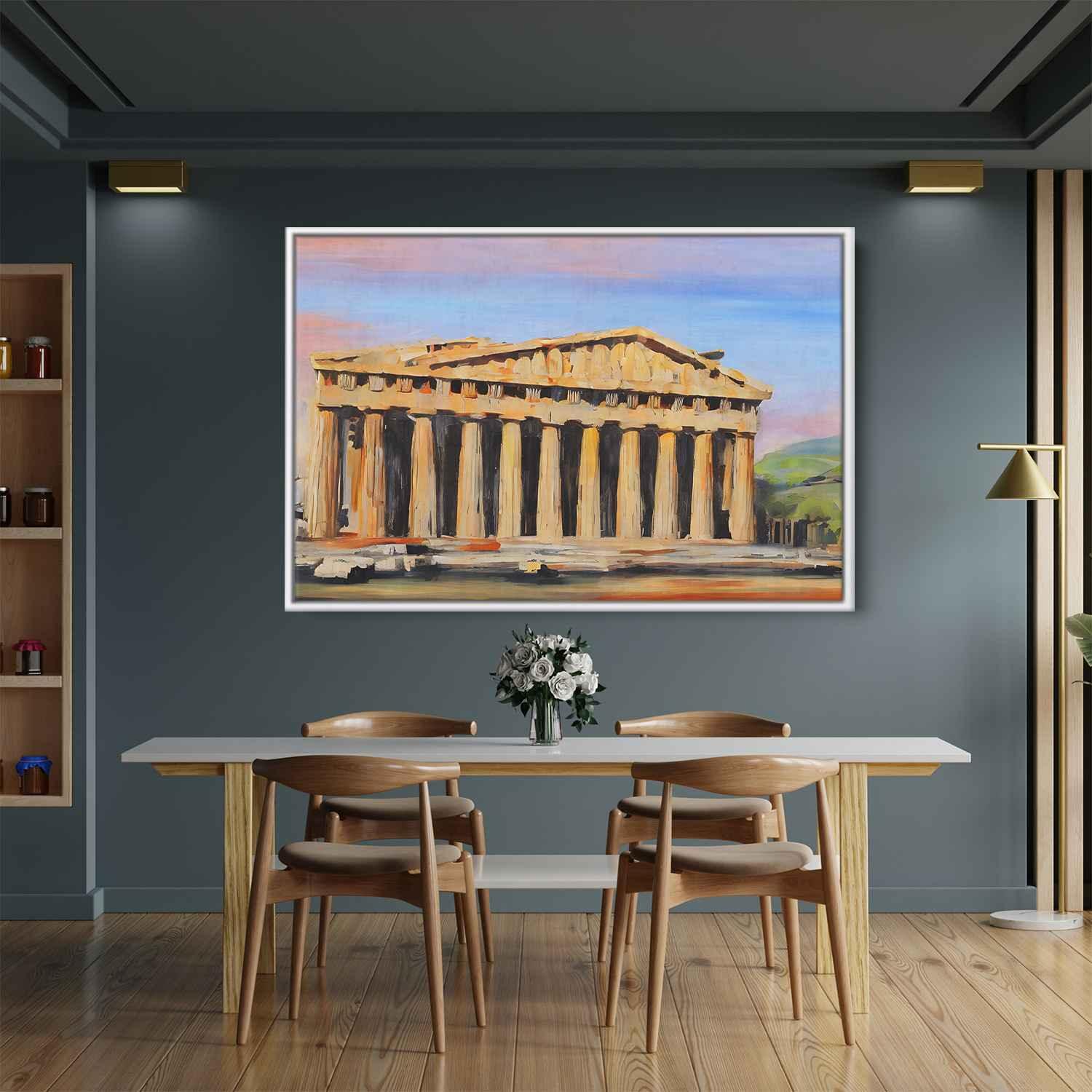 Twilight Parthenon Impressions: Impressionist Parthenon at Twilight ...
