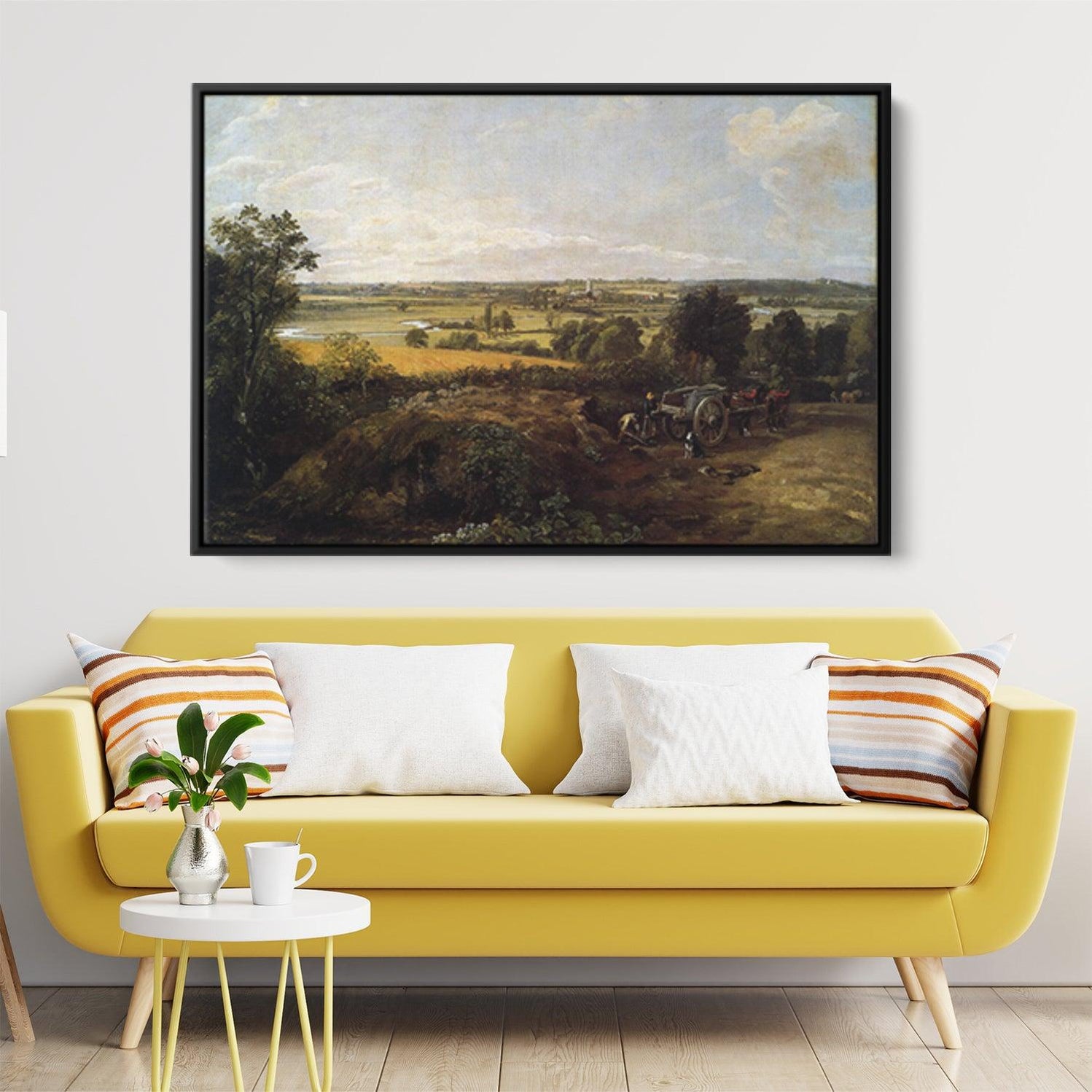 The Stour Valley with the Church of Dedham by John Constable - Canvas ...