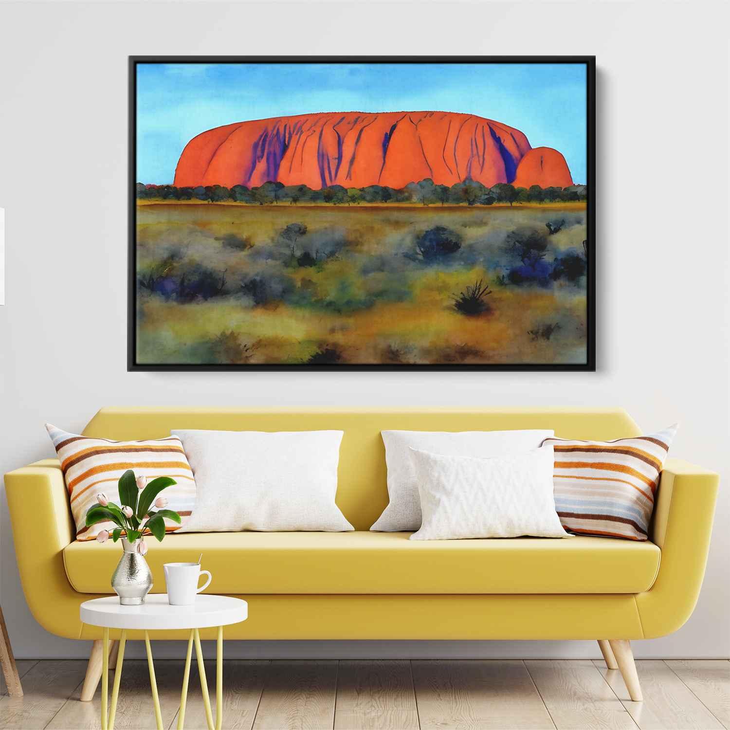 Outback Prism: A Watercolor Tribute to Australia's Iconic Sandstone ...