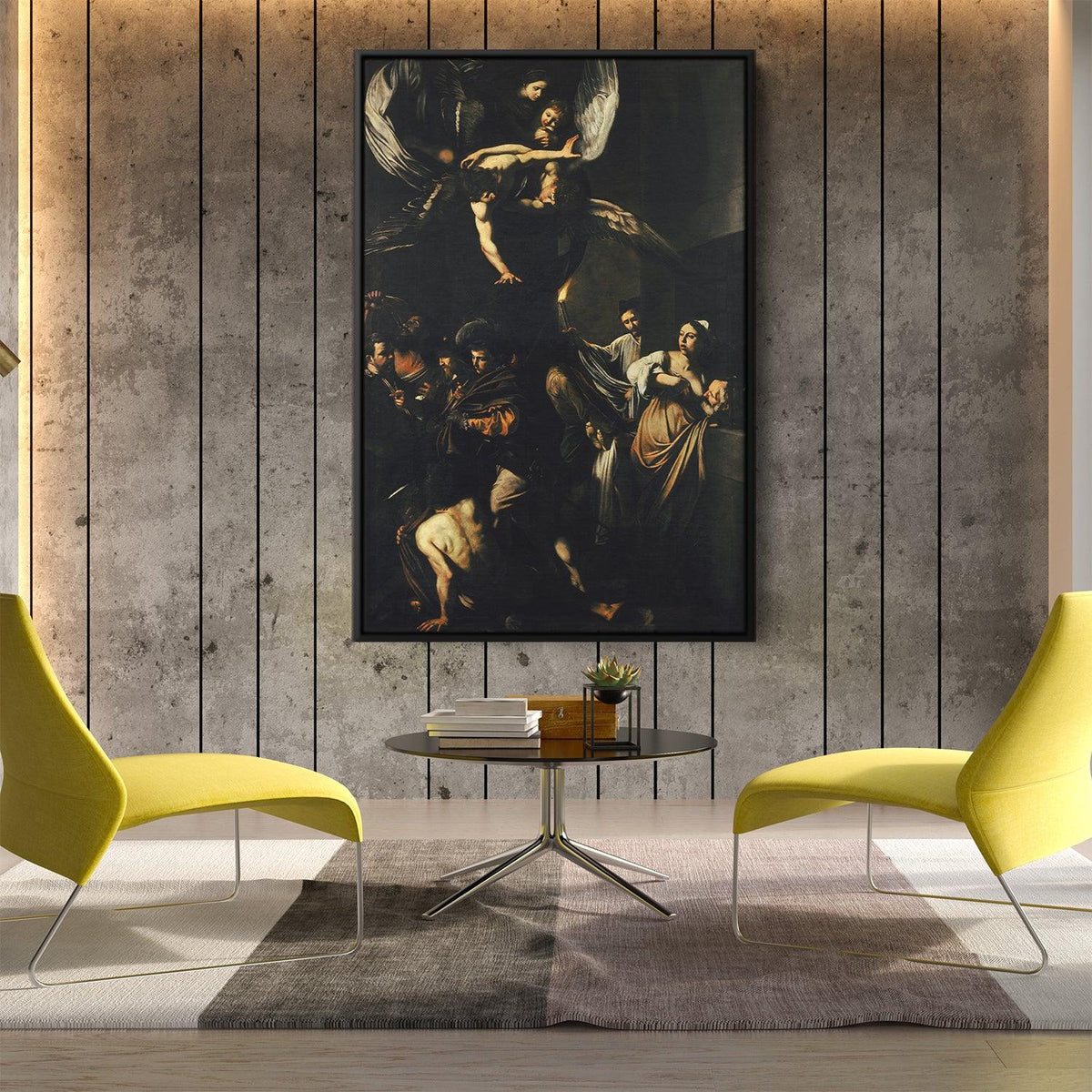 The Seven Works of Mercy by Caravaggio - Canvas Artwork — Kanvah