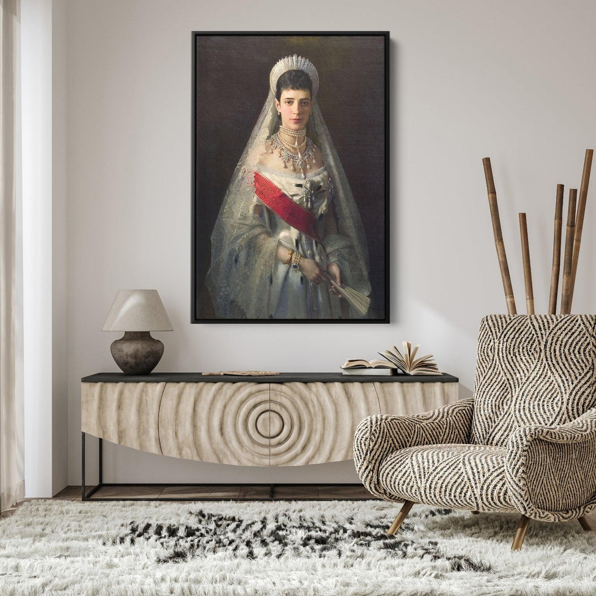 Portrait of Maria Fyodorovna, born Princess Dagmar of Denmark , wife of ...