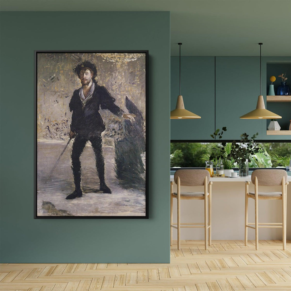 Portrait of Faure as Hamlet by Edouard Manet - Canvas Artwork — Kanvah