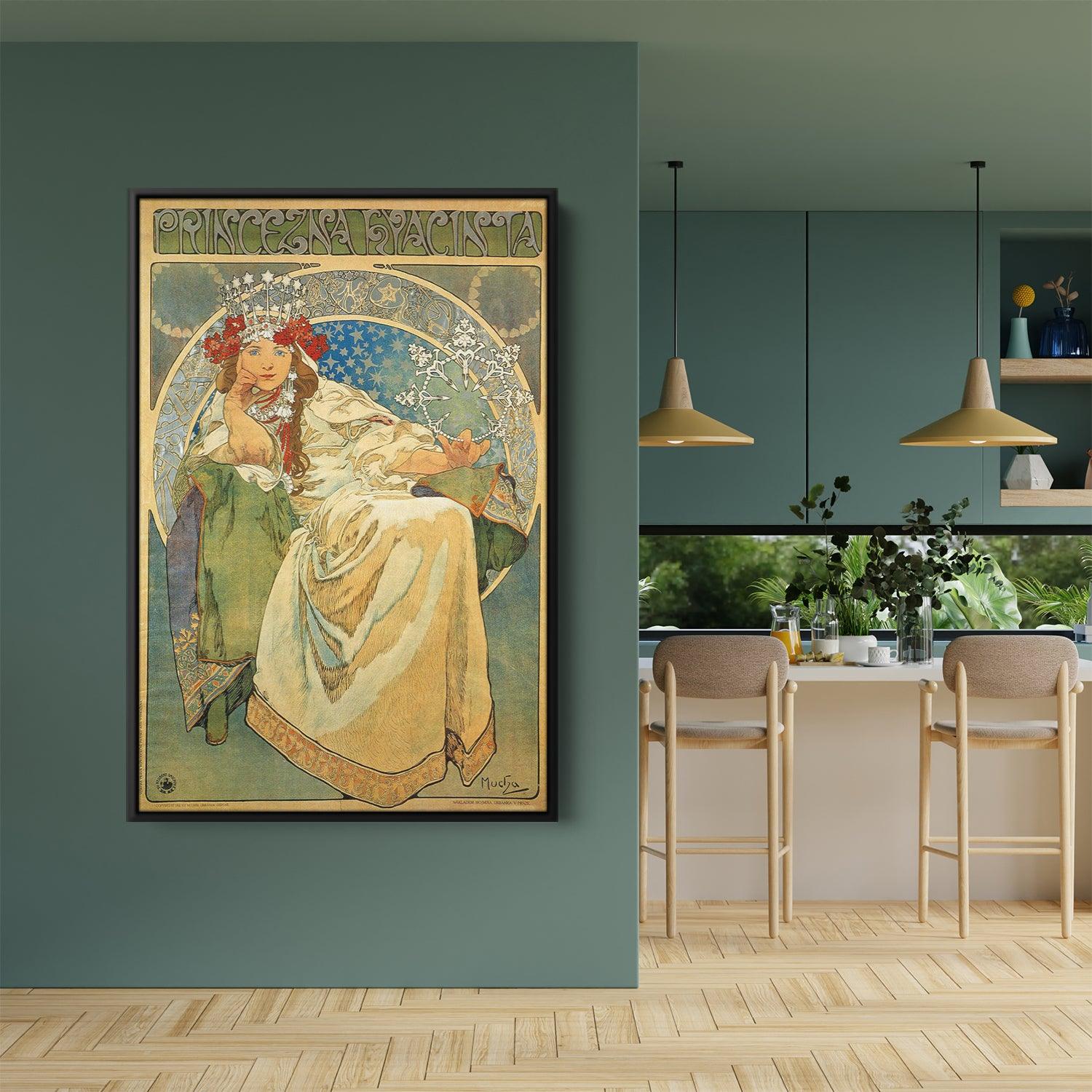 Princess Hyacinth by Alphonse Mucha - Canvas Artwork — Kanvah