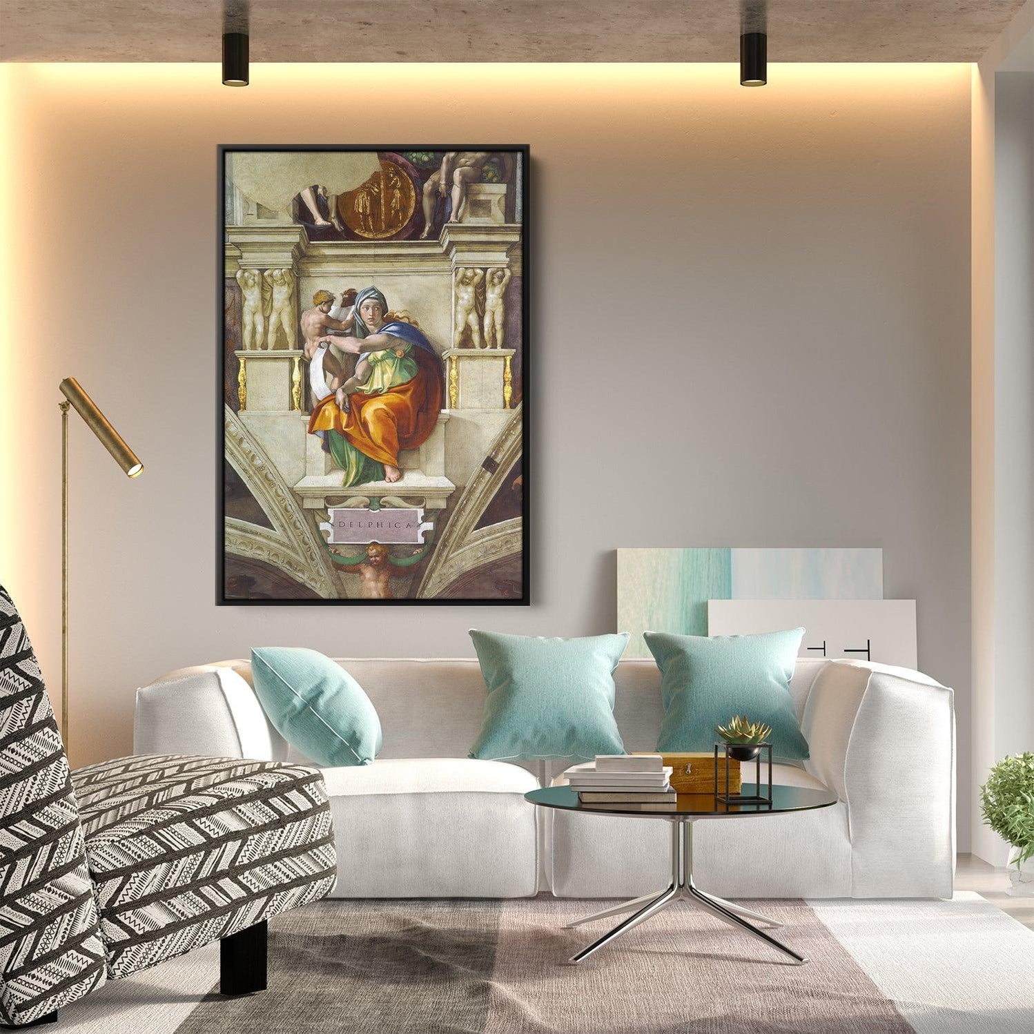 Sistine Chapel Ceiling: The Delphic Sibyl by Michelangelo - Canvas ...