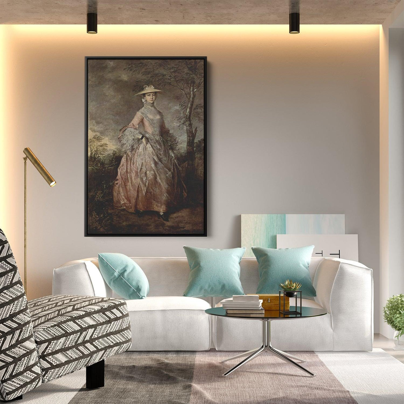 Portrait of Mary Countess Howe by Thomas Gainsborough - Canvas Artwork ...