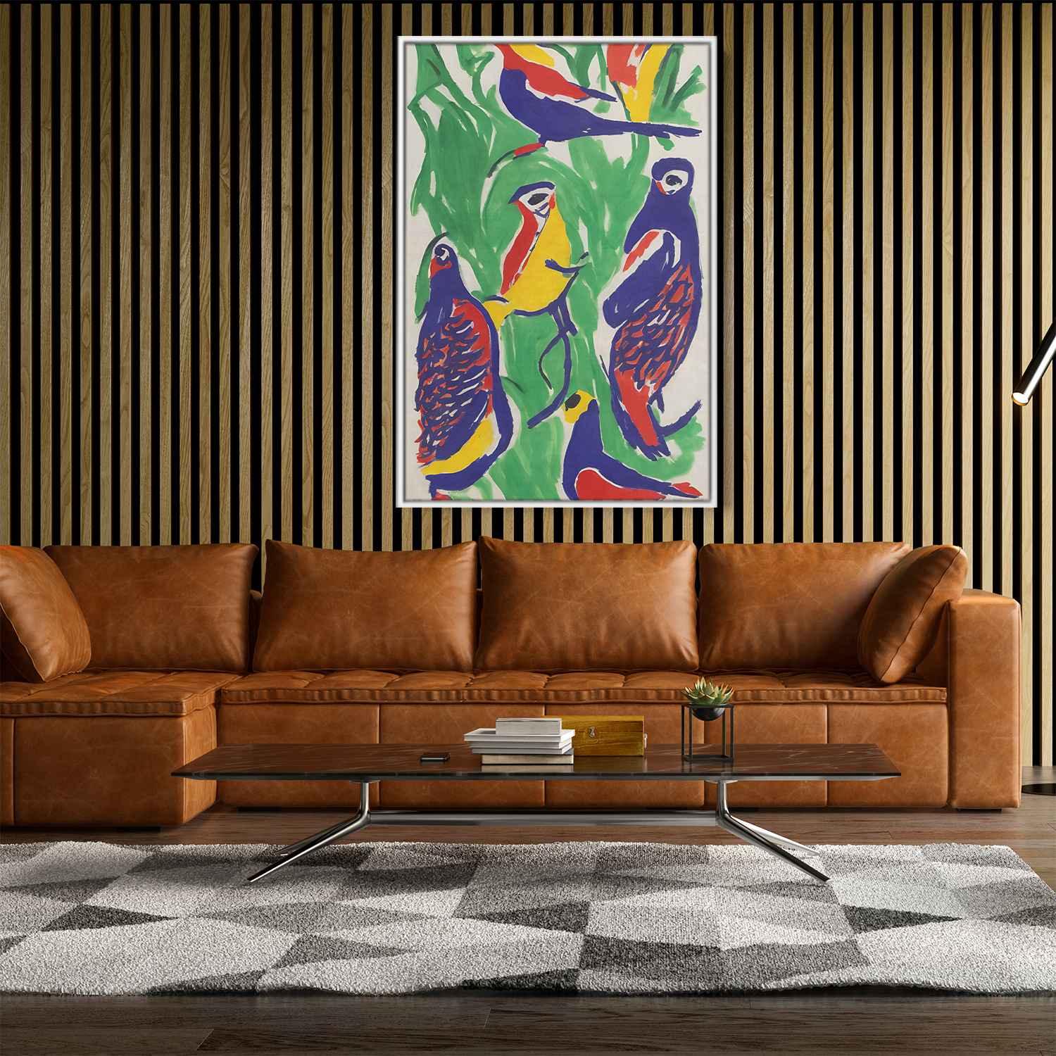 HM Birds Print - Canvas Art by Kanvah