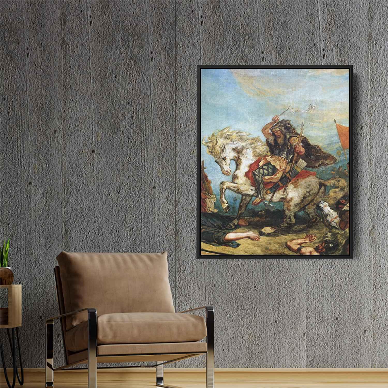Attila the Hun (1847) by Eugene Delacroix - Canvas Artwork — Kanvah
