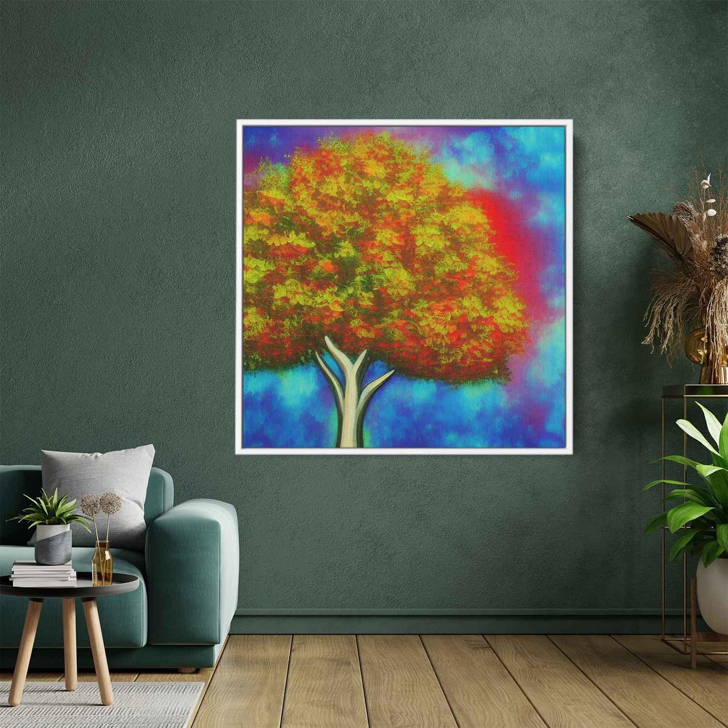 Abstract Tree Print - Canvas Art by Kanvah