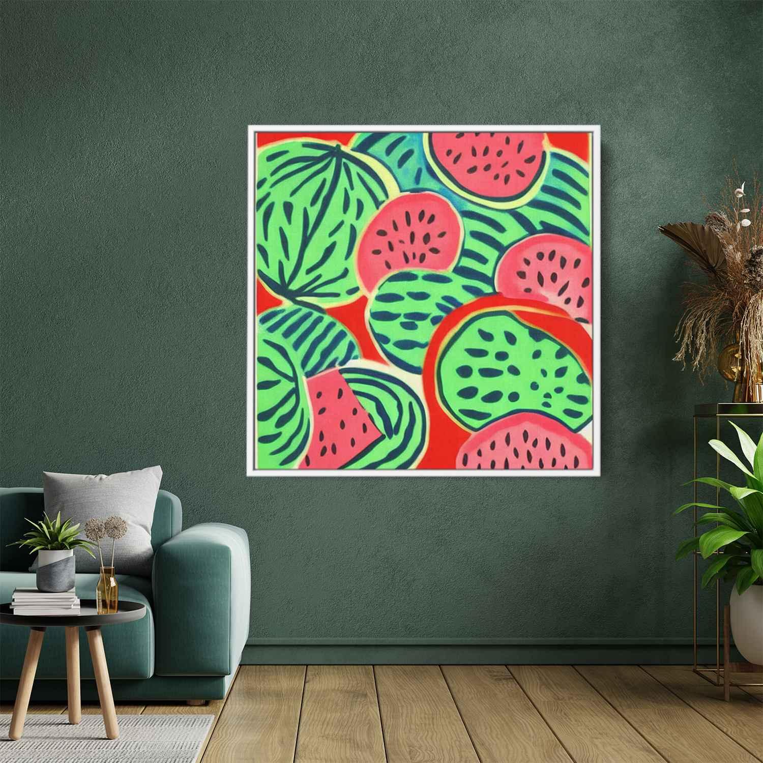 HM Watermelons Print - Canvas Art by Kanvah