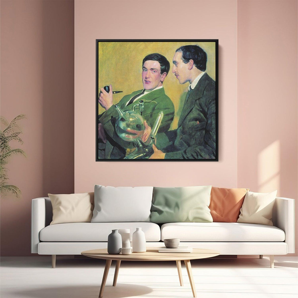 "Portrait of Peter Kapitza and Nikolai Semyonov" by Boris Kustodiev ...