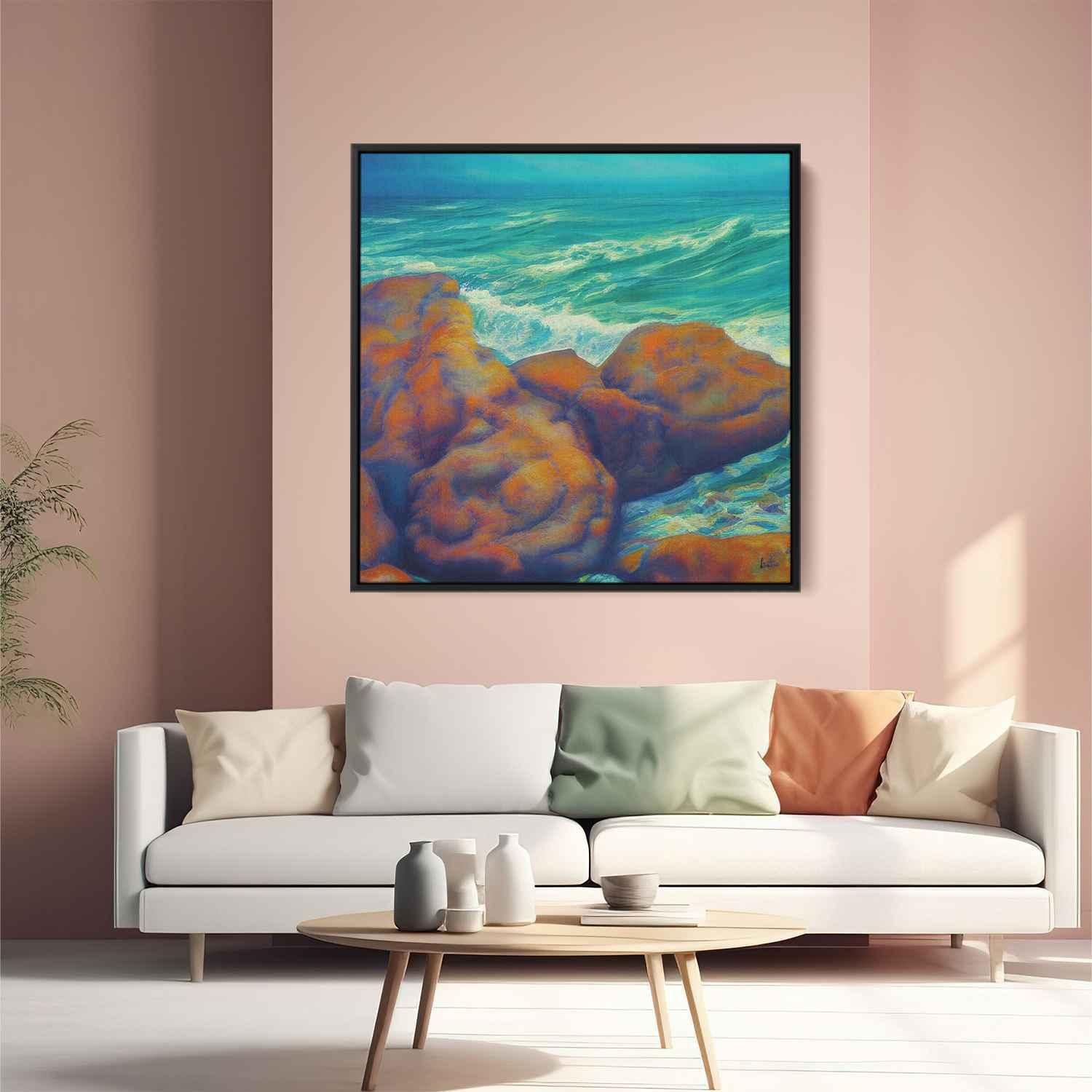 Realism Ocean Print - Canvas Art by Kanvah