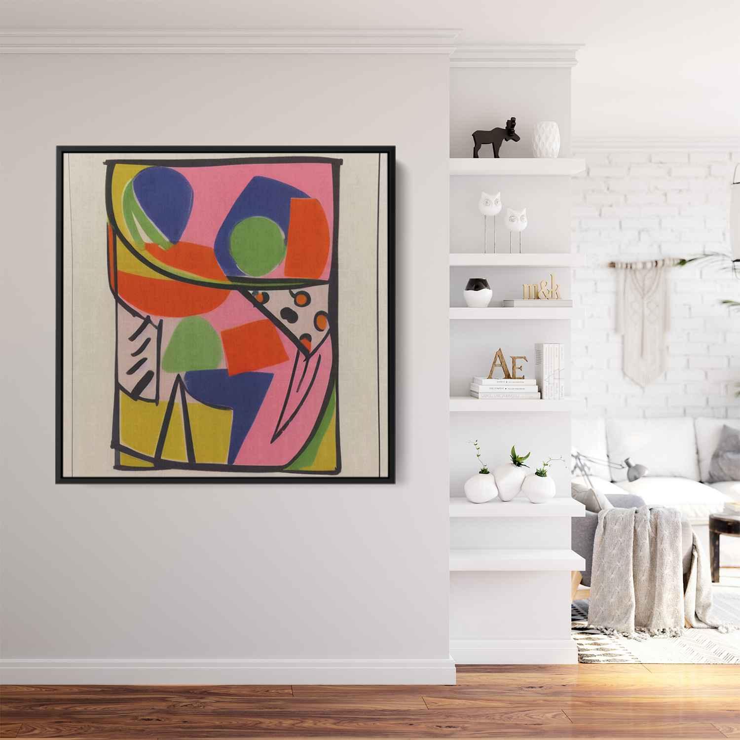 HM Shapes Print - Canvas Art by Kanvah