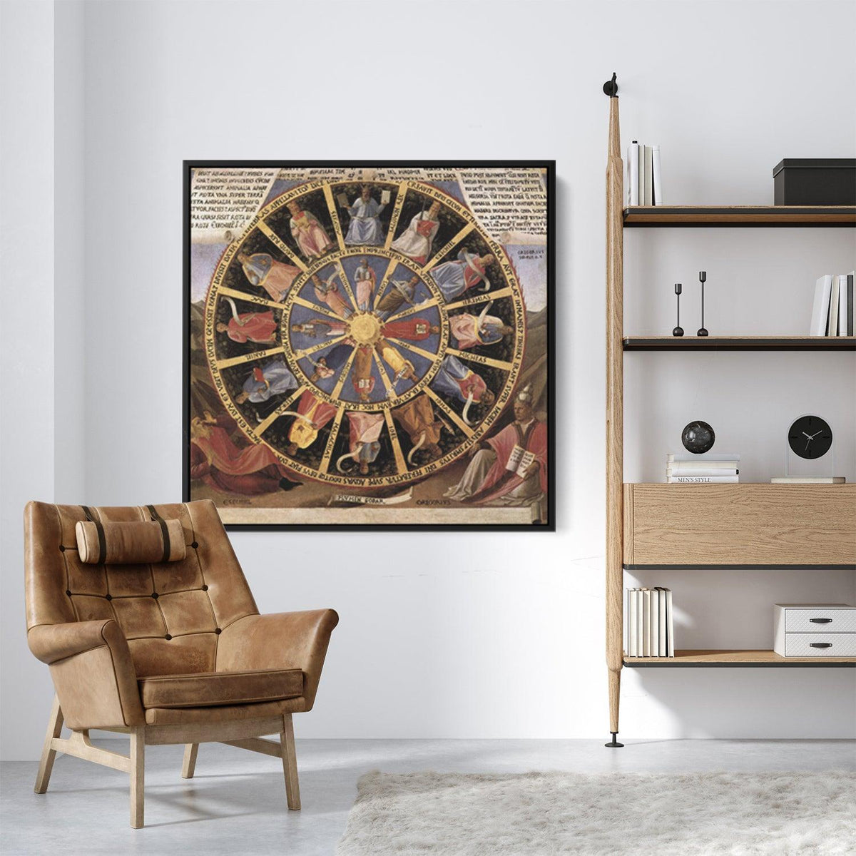 "Mystic Wheel (The Vision of Ezekiel)" by Fra Angelico - Canvas Artwork ...
