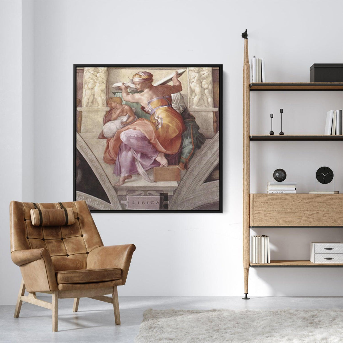 "Sistine Chapel Ceiling: Libyan Sibyl" by Michelangelo - Canvas Artwork ...