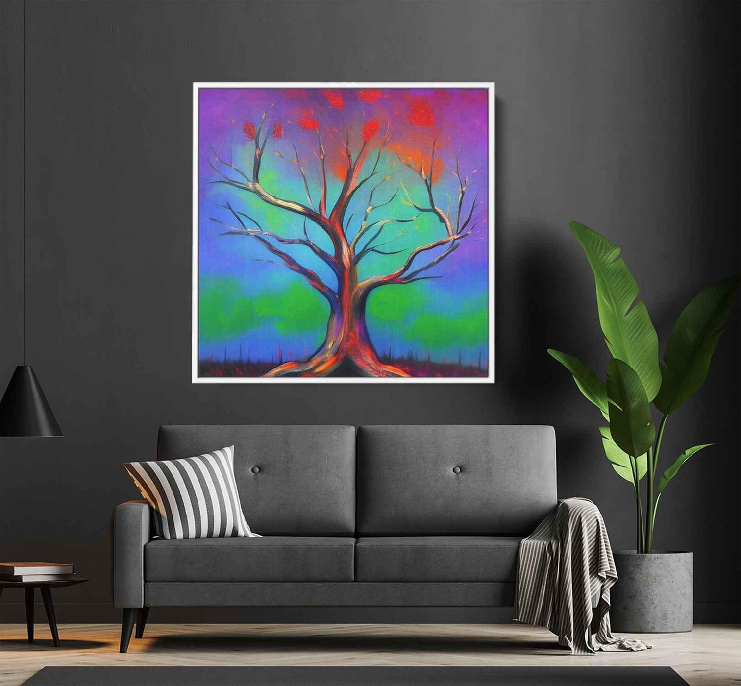 Abstract Tree Print - Canvas Art by Kanvah