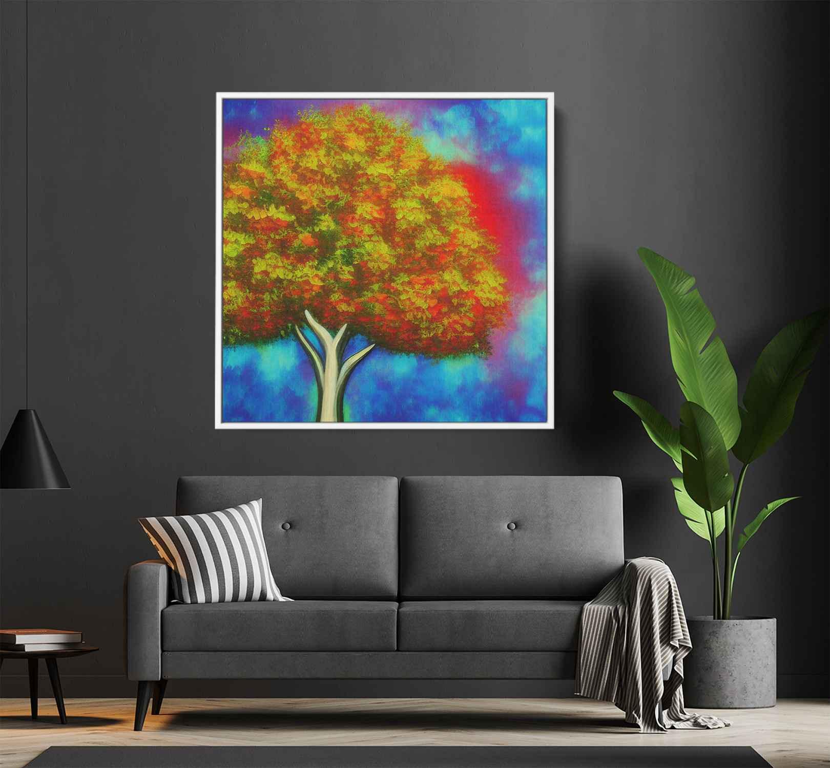 Abstract Tree Print - Canvas Art by Kanvah